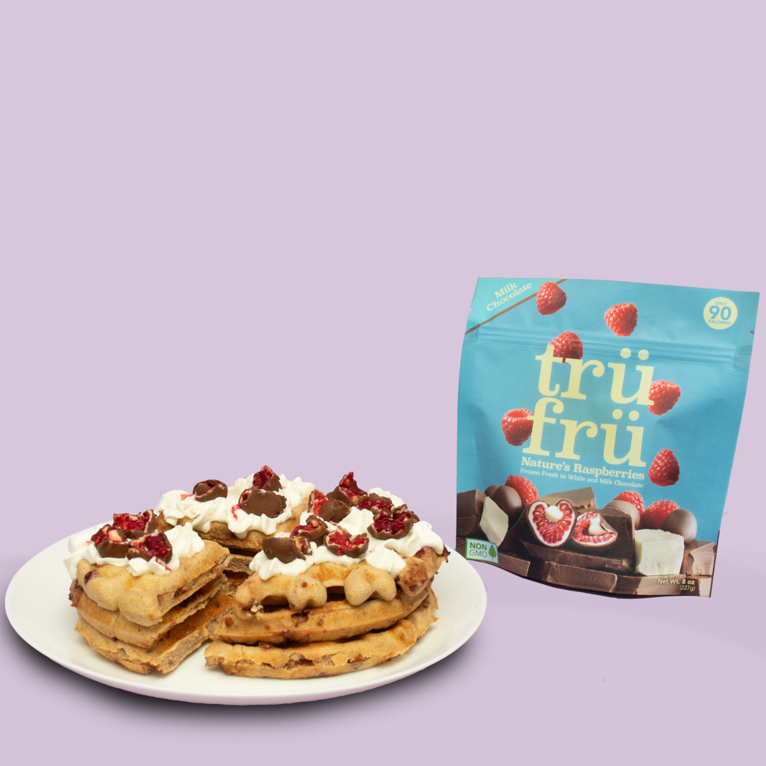 Tru Fru Chocolate Raspberry Protein Waffle - TruFru